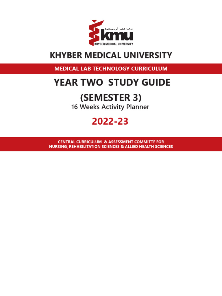 KMU BS MLT Curriculum Overview | PDF | Health Care | Educational Assessment