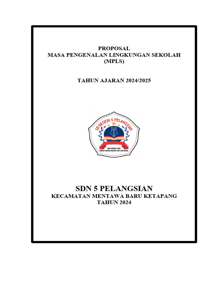 Laporan MPLS SDN 5 PELANGSIAN Tahun 2024-2025 | PDF