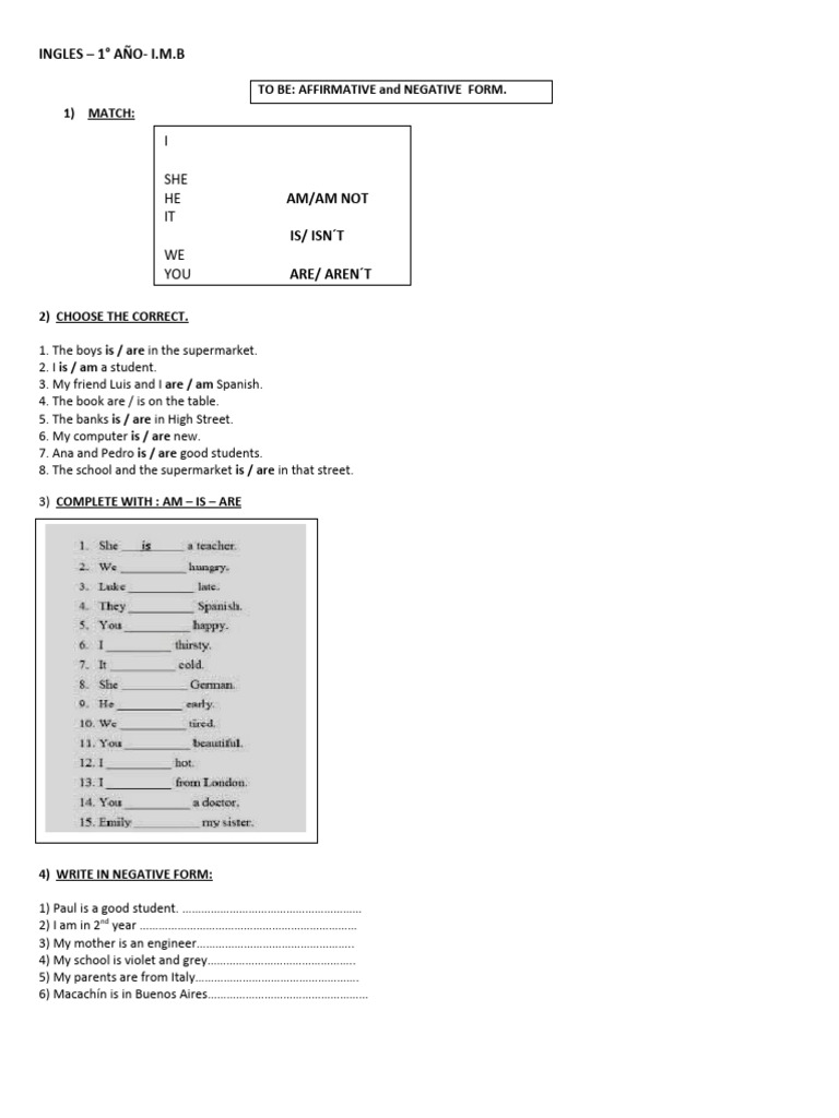 Ejercitacion Imb 1 | PDF
