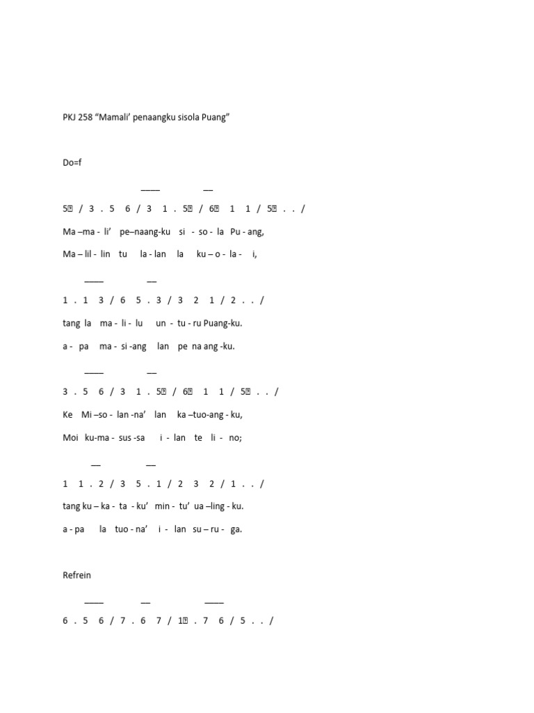 PKJ 258 "Mamali-WPS Office | PDF