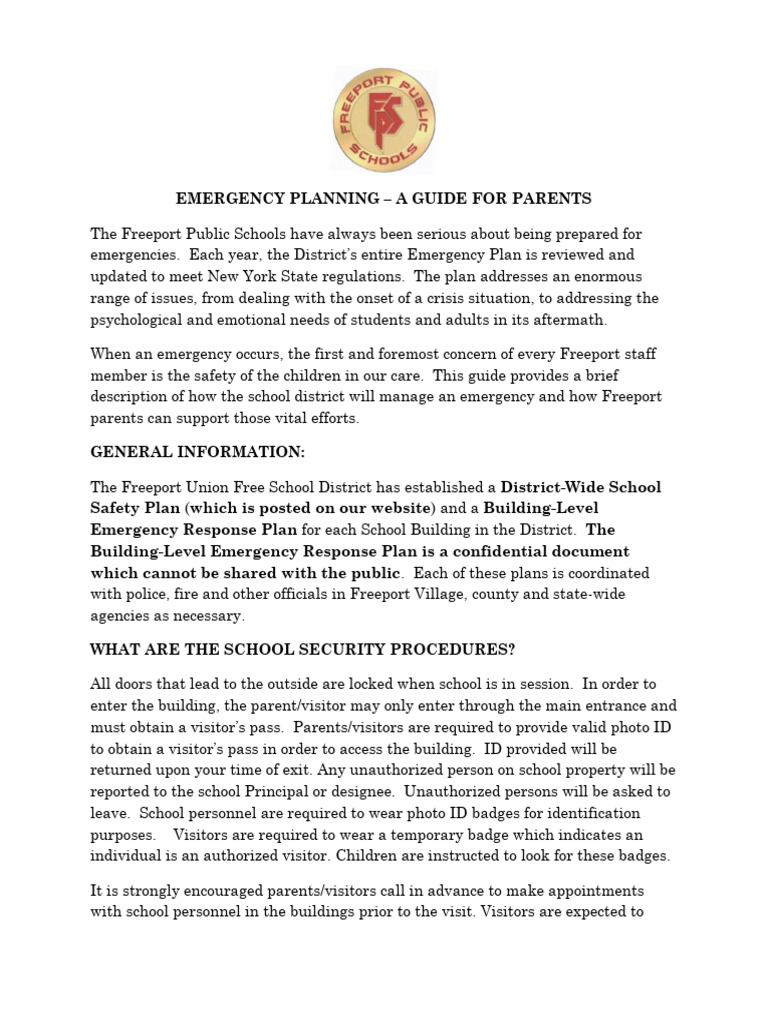 EMERGENCY PLANNING Guide Final May 2018 | PDF | Emergency Evacuation ...