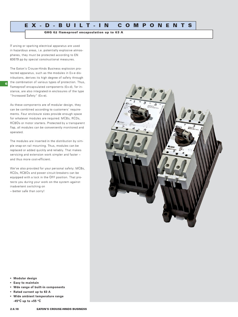 Datasheet-MCB-RCBO (GHG619) | PDF | Fuse (Electrical) | Electrical ...