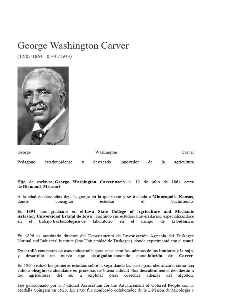 George Washington Carver | PDF