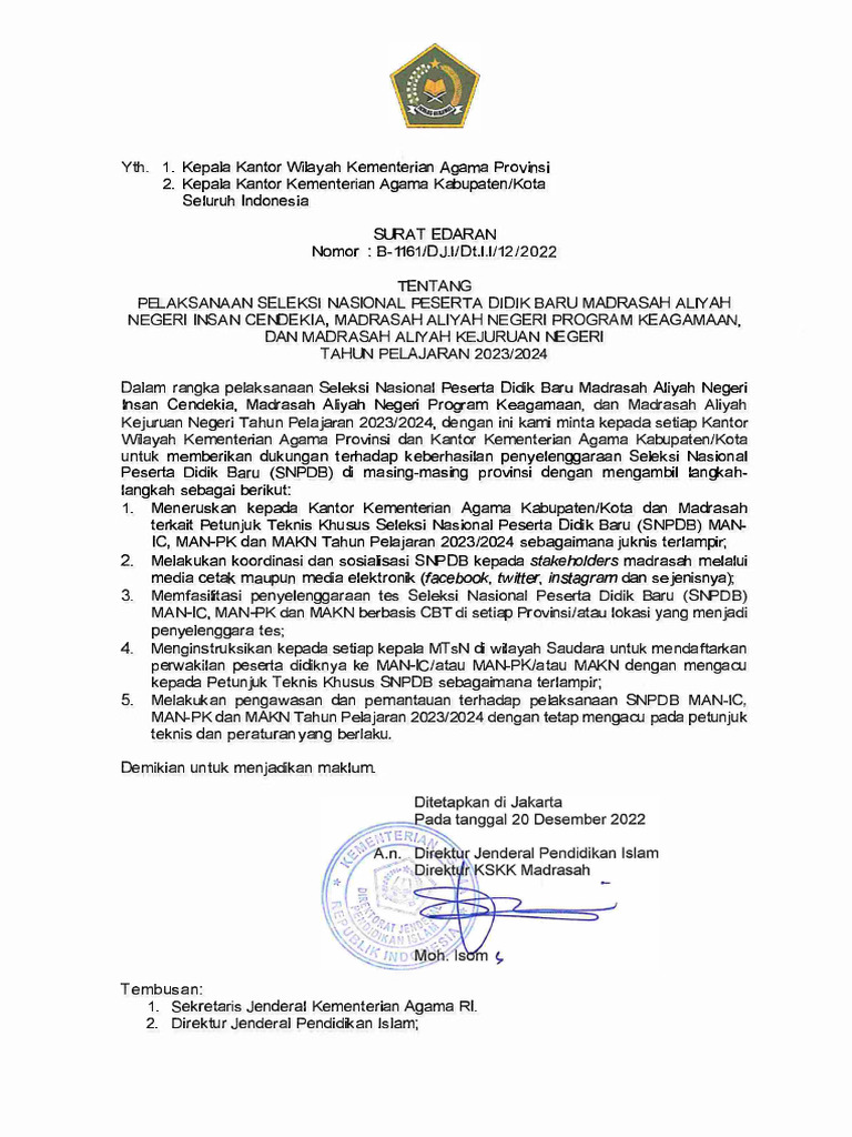 Juknis SNPDB Tahun Pelajaran 2023 2024 - Opt | PDF