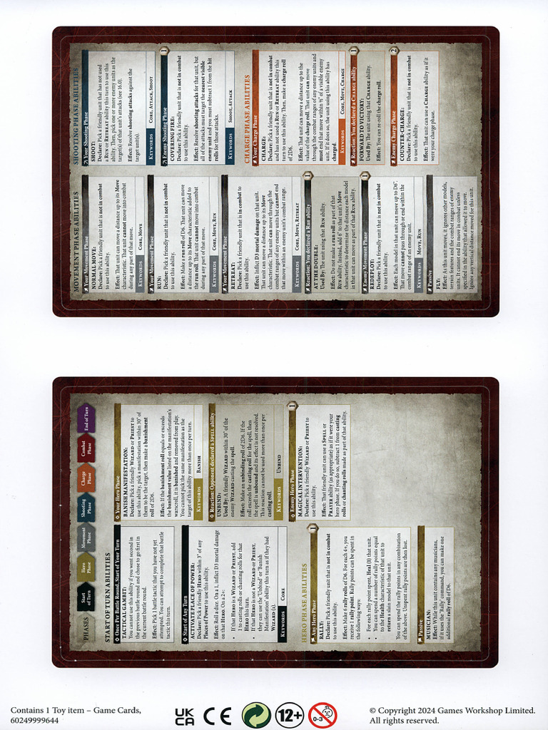 White Dwarf #502 - Age of Sigmar Reference Cards | PDF