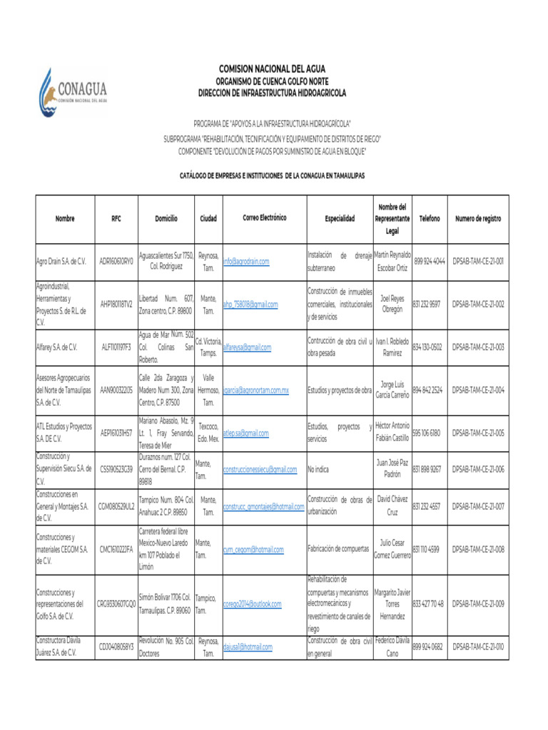 DPSAB Cat Logo de Empresas 2021 | PDF | Ingeniería