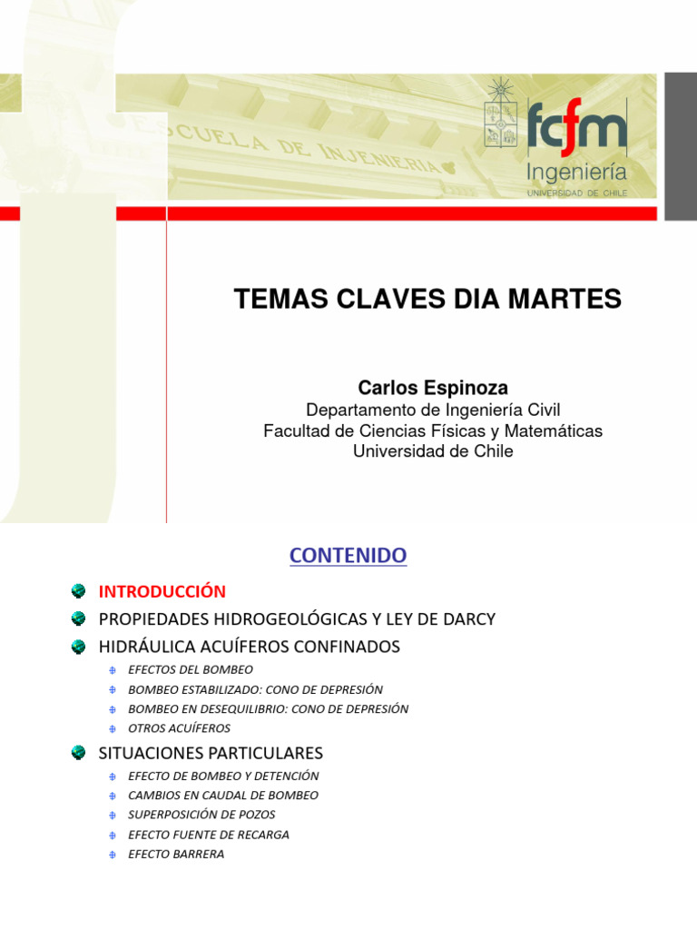 Mod3 CLASE05 Resumen 2024 | PDF | Agua subterránea | Permeabilidad (Ciencias de la Tierra)