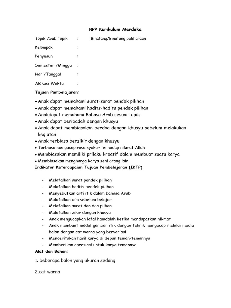 1 RPP Ra Ikm Dengan Asesmen | PDF