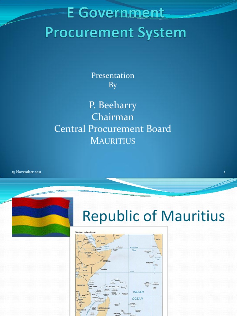 Session 5 Mauritius Final 231111 | PDF | Procurement | Mauritius