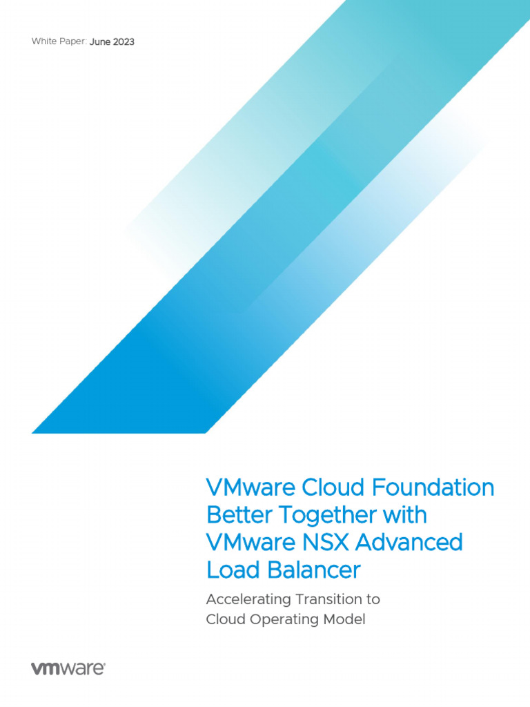 VMware-Cloud-Foundation-Better-Together-with-VMware NSX-Advanced-Load-Balancer | PDF | Cloud ...