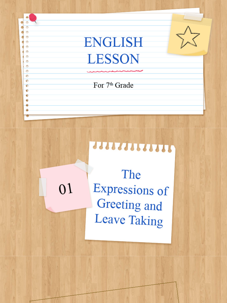 7th Grade Greetings and Farewells Guide | PDF