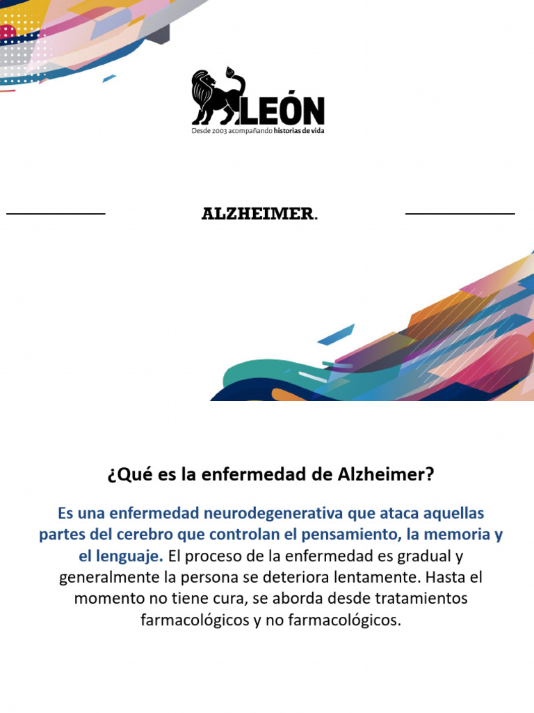 Alzheimer: Causas, Etapas y Consejos | PDF | Enfermedad de Alzheimer ...