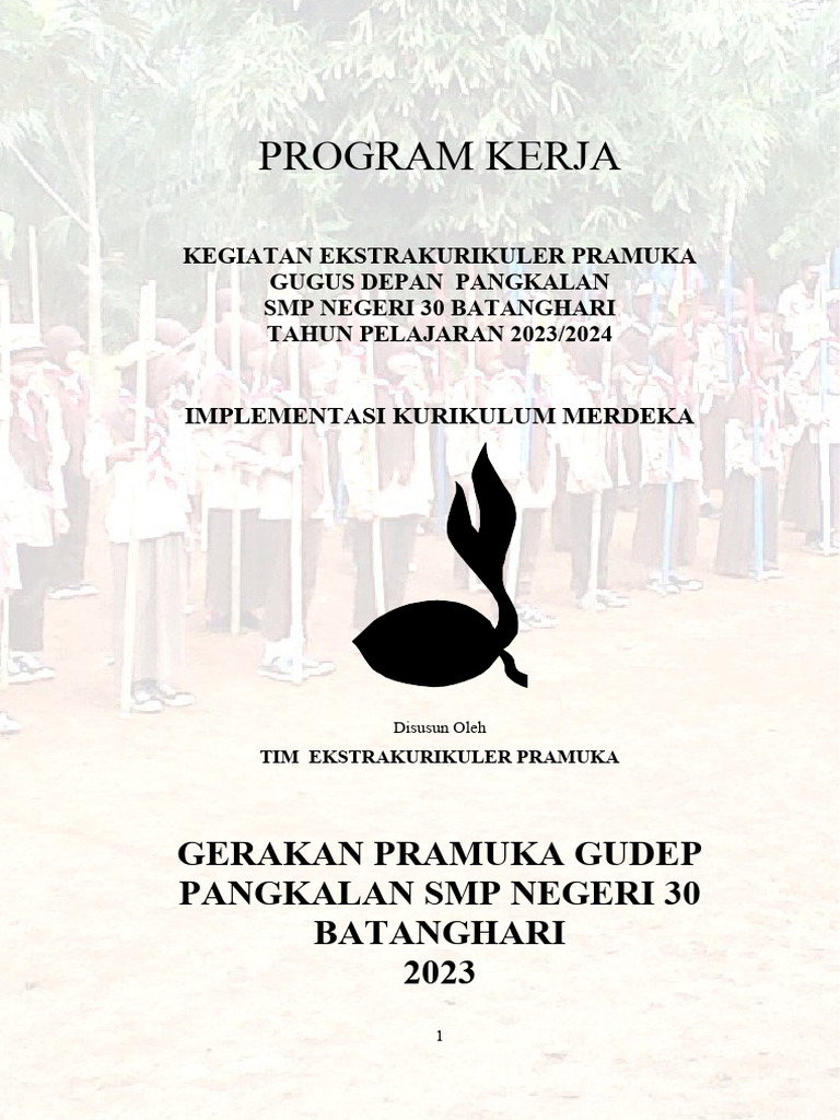 Program Kerja Pramuka | PDF | Karier & Perkembangan