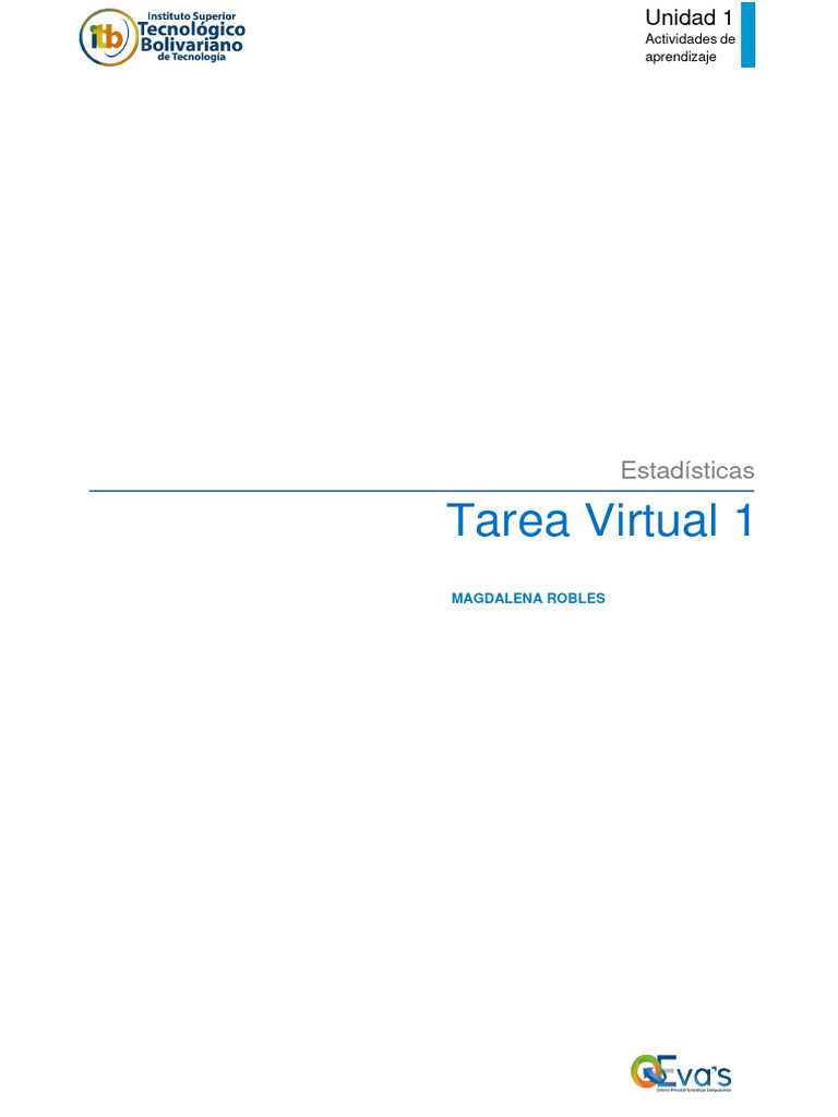 Tarea Virtual 1 DEBER terminado | PDF | Nivel de medida | Método científico
