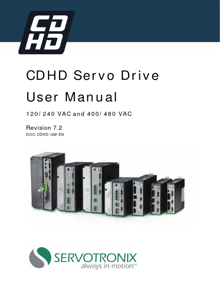 CDHD User Manual Fw11524 Rev 7.2-I | PDF | Electrical Engineering ...