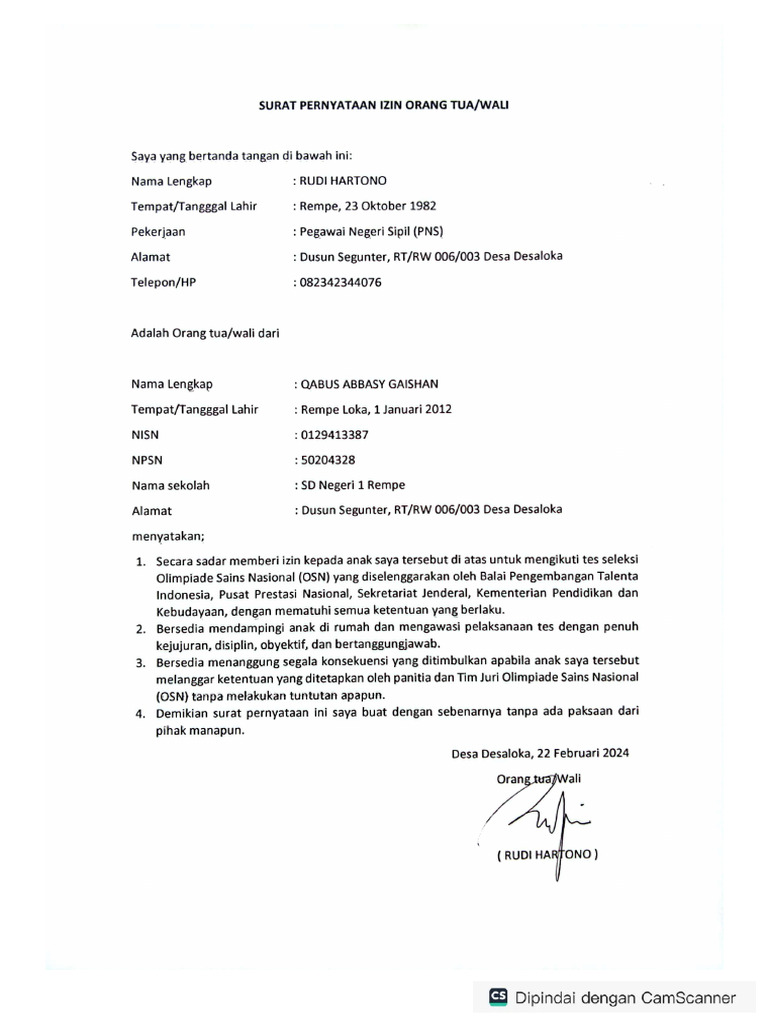 Surat Ijin Gaishan | PDF