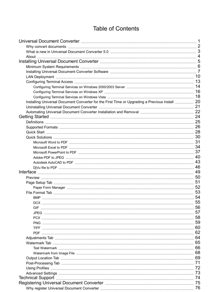 Universal Document Converter Manual | PDF | Remote Desktop Services ...