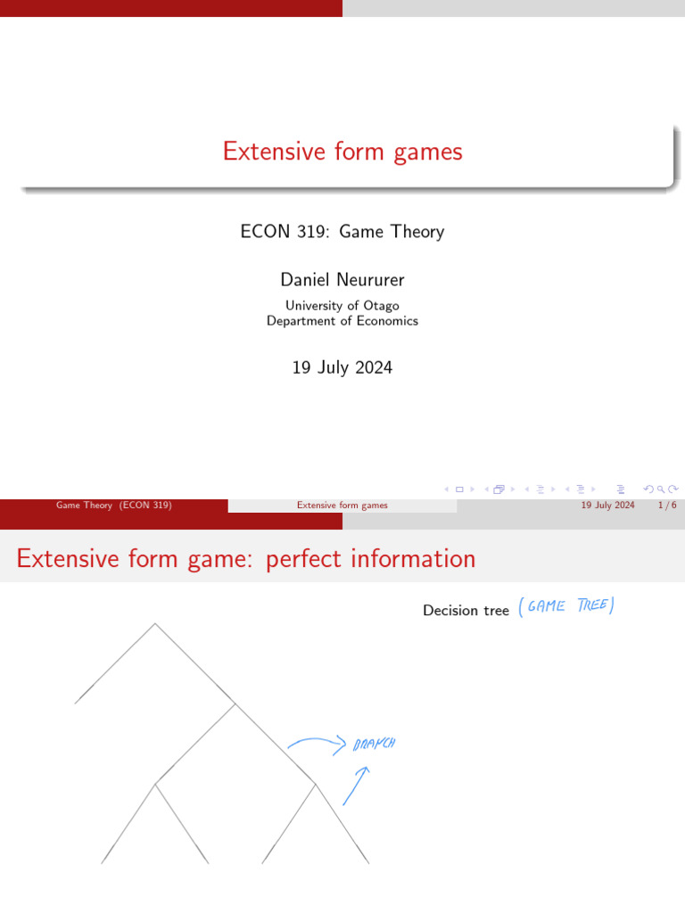 GameTheory Lecture 03 | PDF | Cognition | Leisure Activities