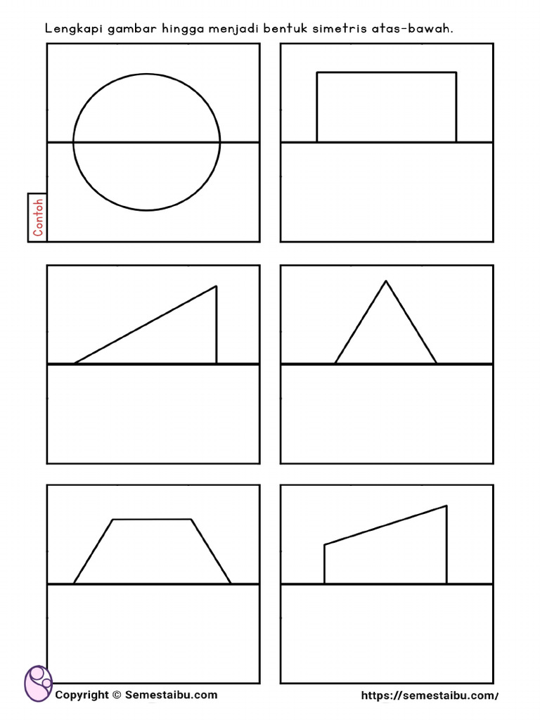 Menggambar simetri atas bawah 01 | PDF