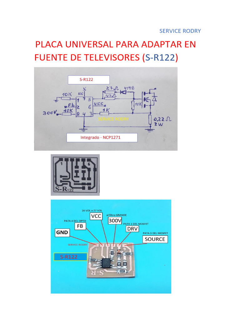 Placa Universal S-R122 para Televisores | PDF