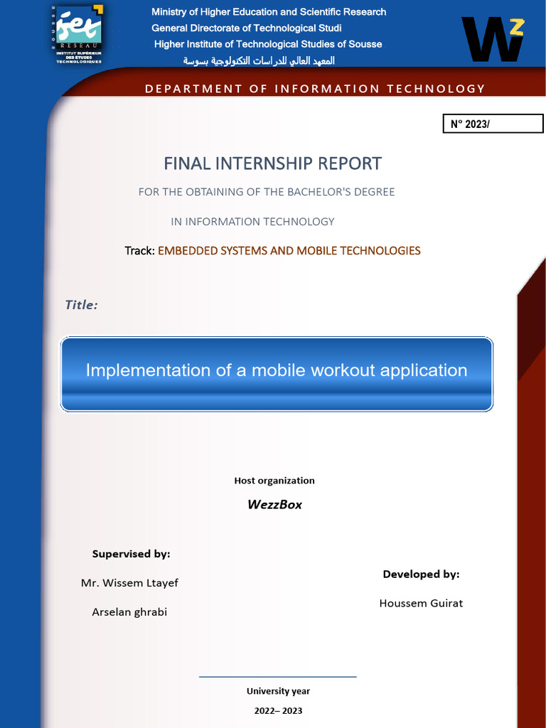 Mobile Workout App Project Report | PDF | Class (Computer Programming) | Model–View–Controller