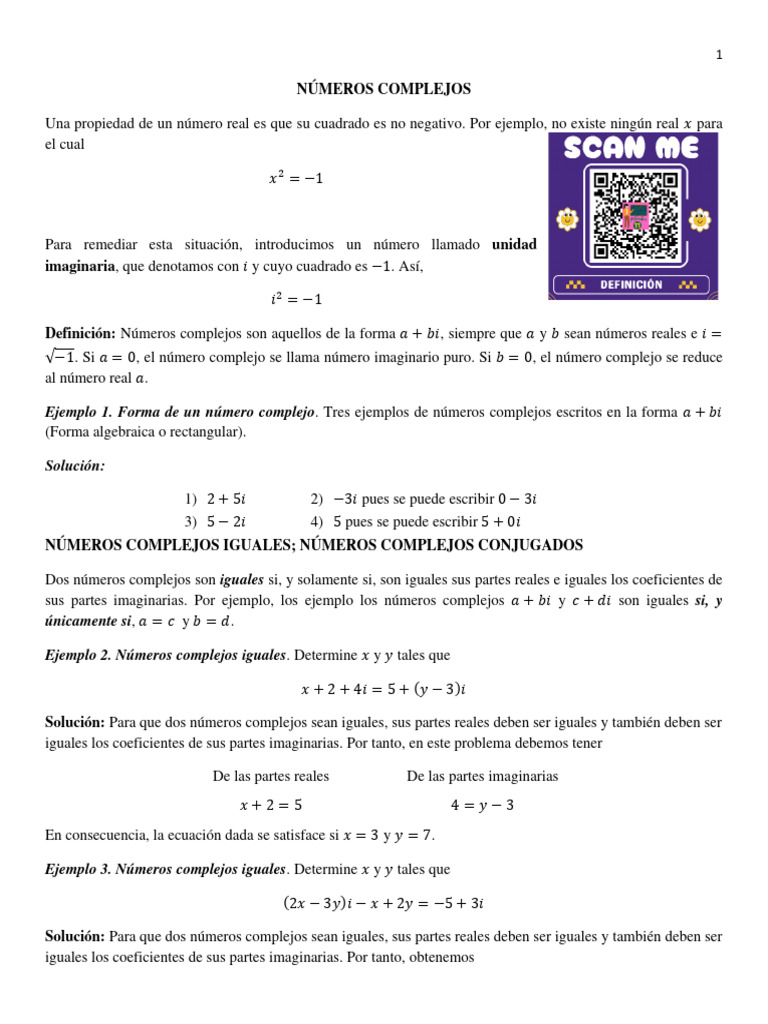 Modulo3 Números Complejos | PDF | Número complejo | Números