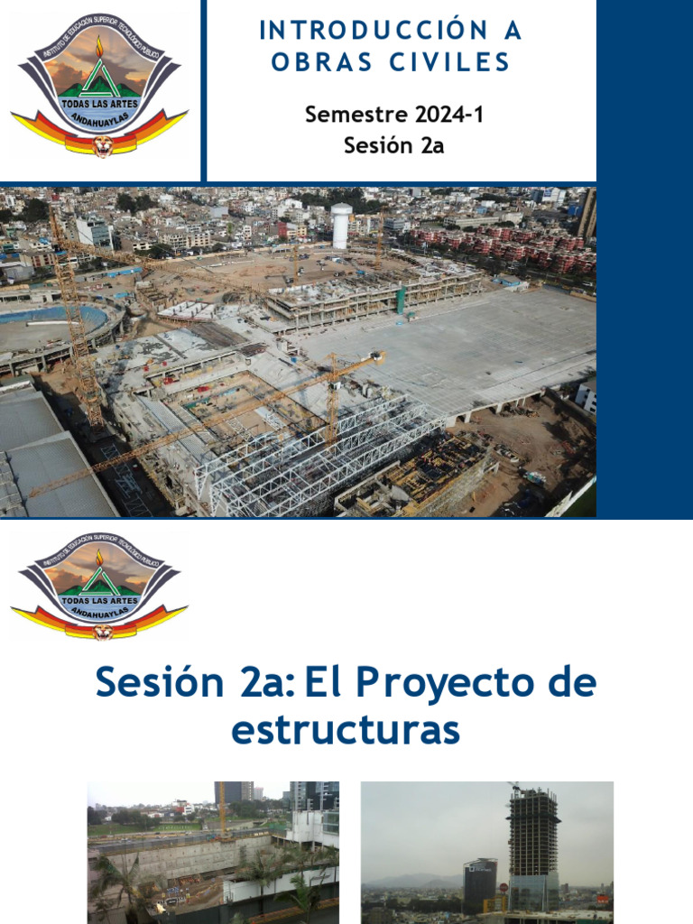 Sesión 2a - El Proyecto de Estructuras | PDF | Hormigón | Ingeniero civil