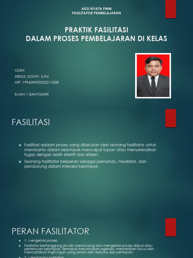 Praktik Fasilitasi Pembelajaran Efektif | PDF | Karier & Perkembangan ...
