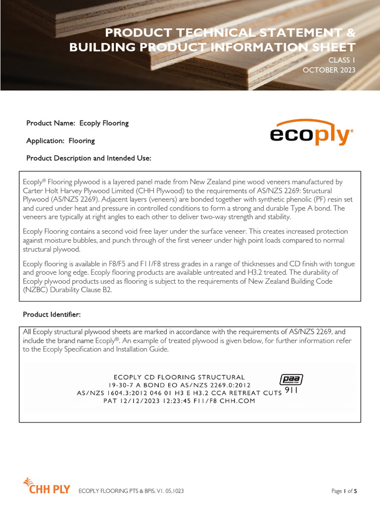 Ecoply Flooring PTSAnd BPISCurrent | PDF | Flooring | Forest ...
