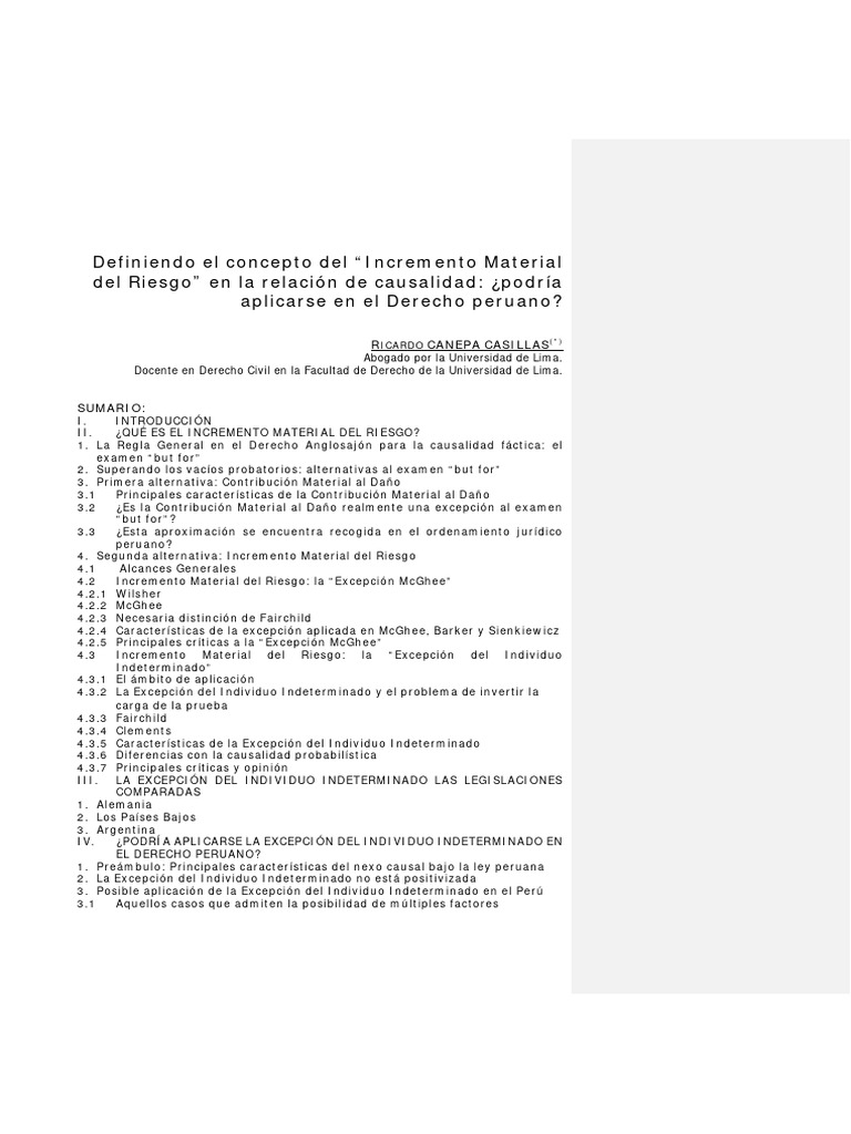 CANEPA, Incremento Material Del Riesgo Al 02.04.2020 | PDF | Ley común ...