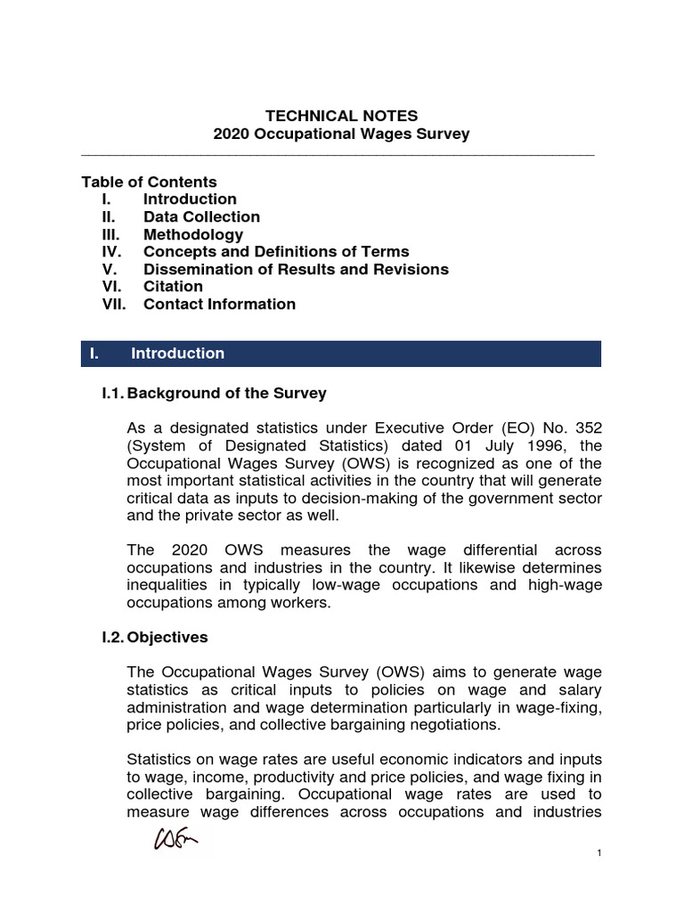 2020 OWS Technical Notes | PDF | Cost Of Living | Sampling (Statistics)
