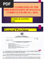General Shaping Paper of The Matatag Curriculum | PDF | Communication | Art