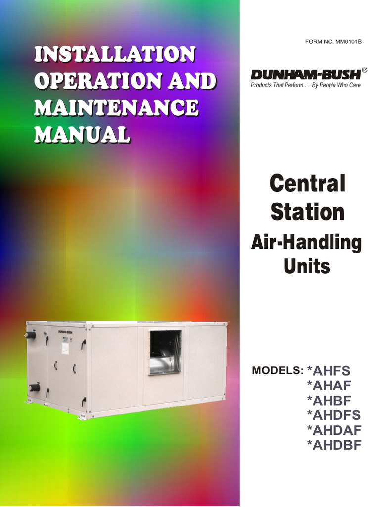 Dunham Bush AHU | PDF | Duct (Flow) | Valve