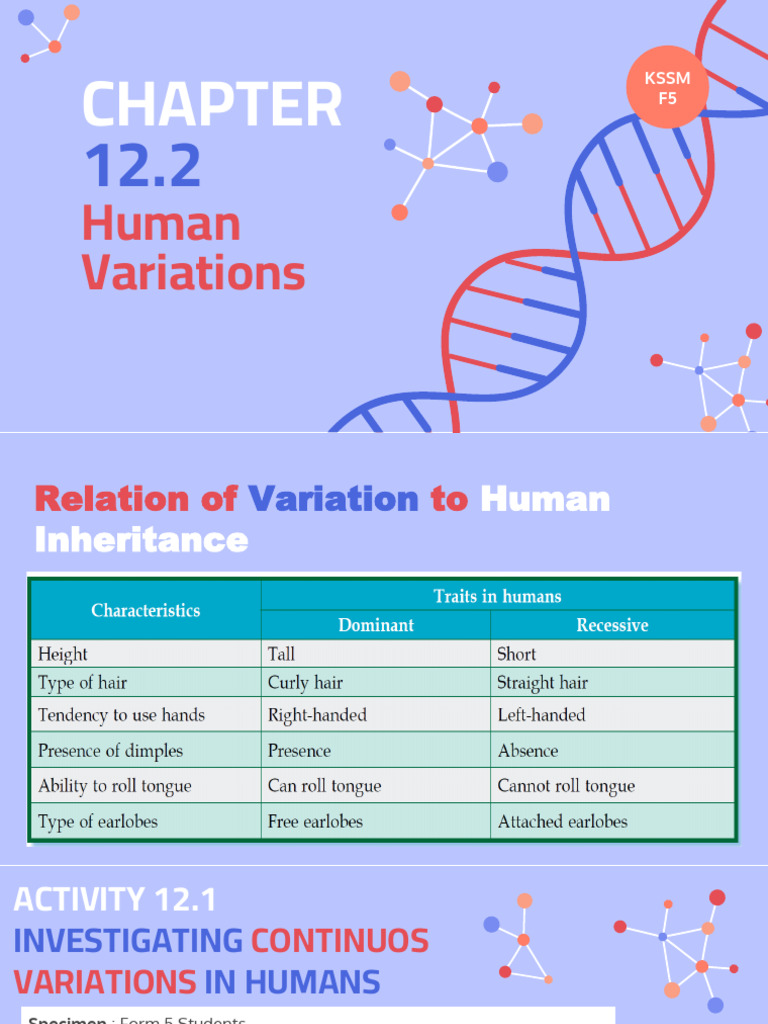 Chapter 12.2 Variation in Humans | PDF | Mutation | Gene