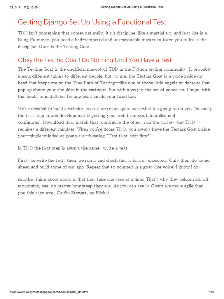 01 - Getting Django Set Up Using A Functional Test | PDF | Computer ... 01 - Getting Django Set Up Using A Functional Test | PDF | Computer ...