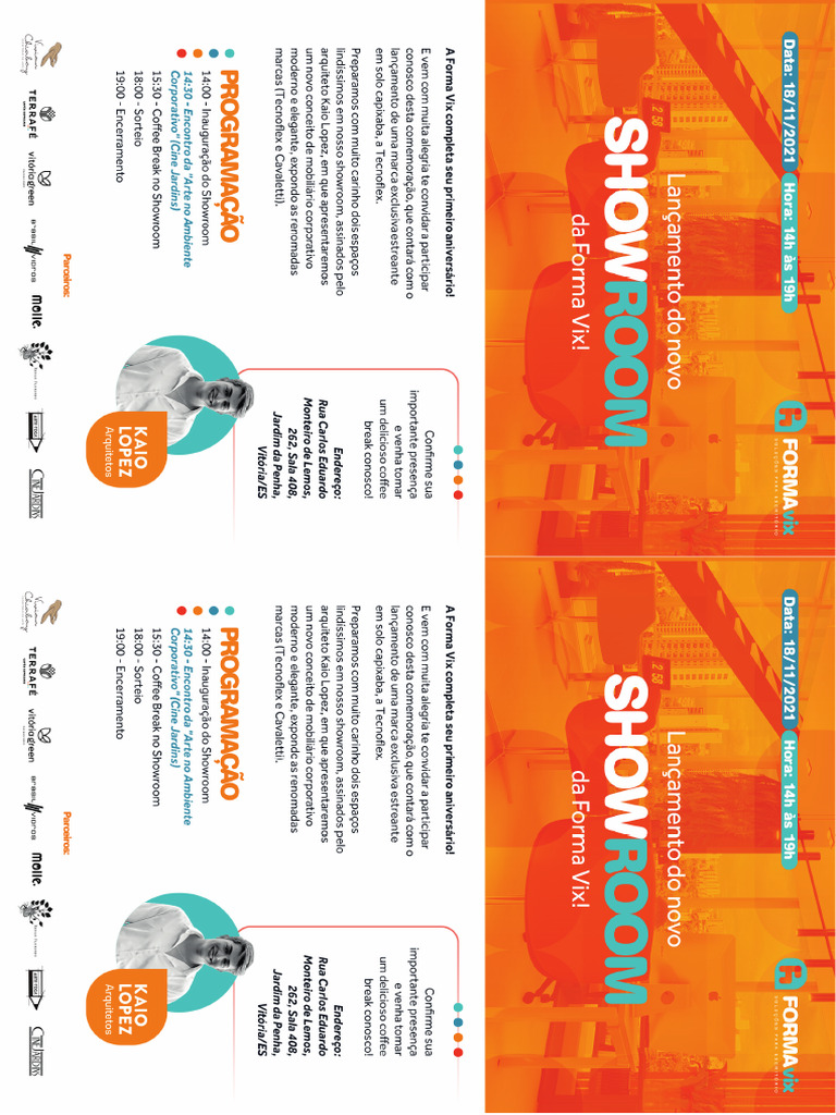 Convite Showroom | PDF