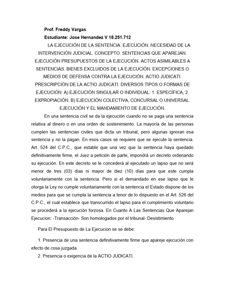 Jose Hernandez E1-MIV | PDF | Sentencia (ley) | Pagos