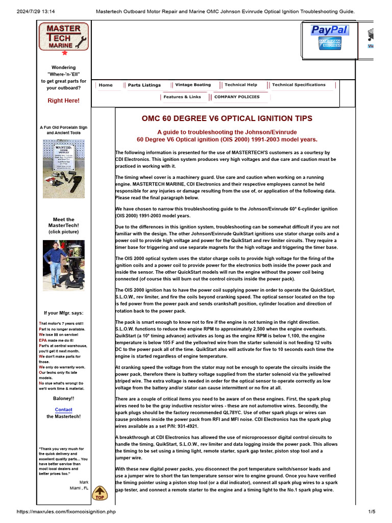 OIS 2000 Ignition Troubleshooting Guide | PDF | Ignition System | Engines