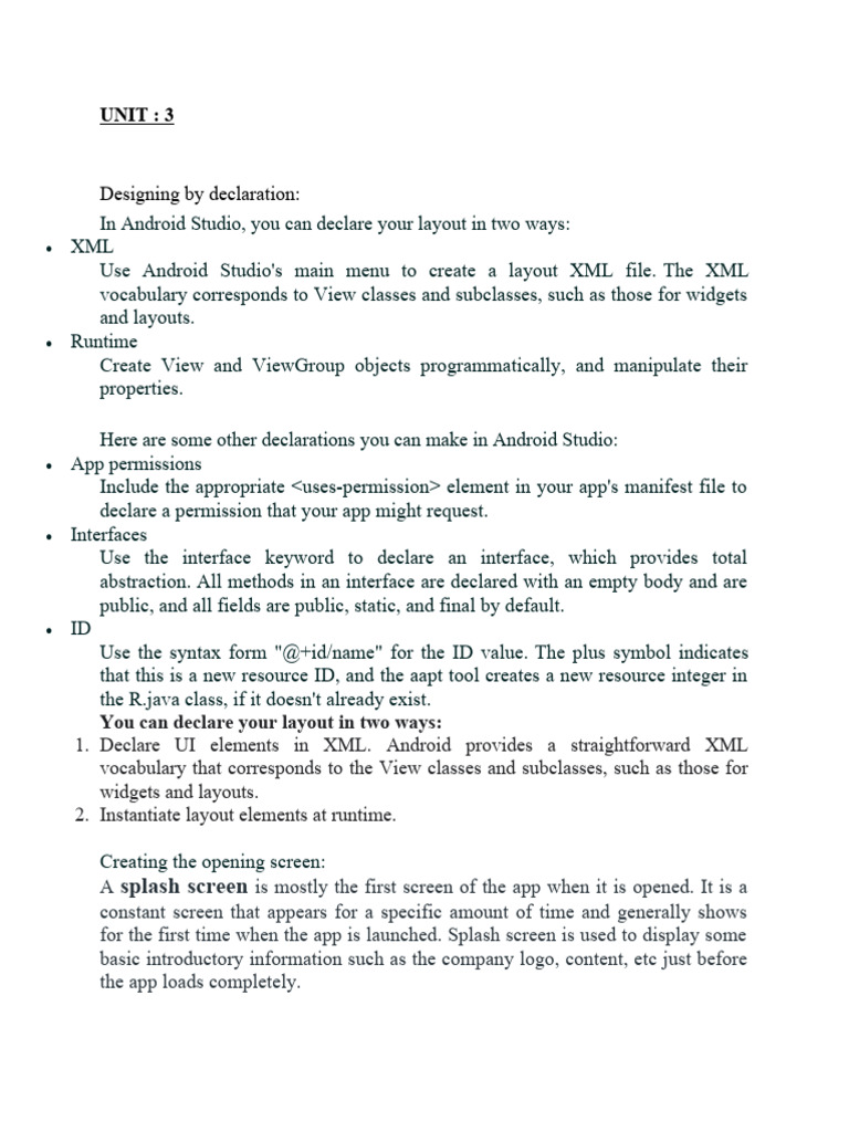 unit3 MAD | PDF | Menu (Computing) | Debugging unit3 MAD | PDF | Menu (Computing) | Debugging