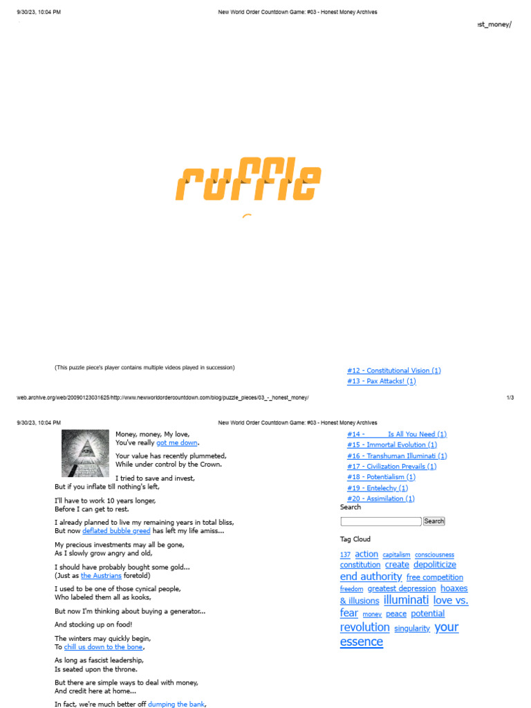 Honest Money Archives | PDF | Copyright | Fair Use