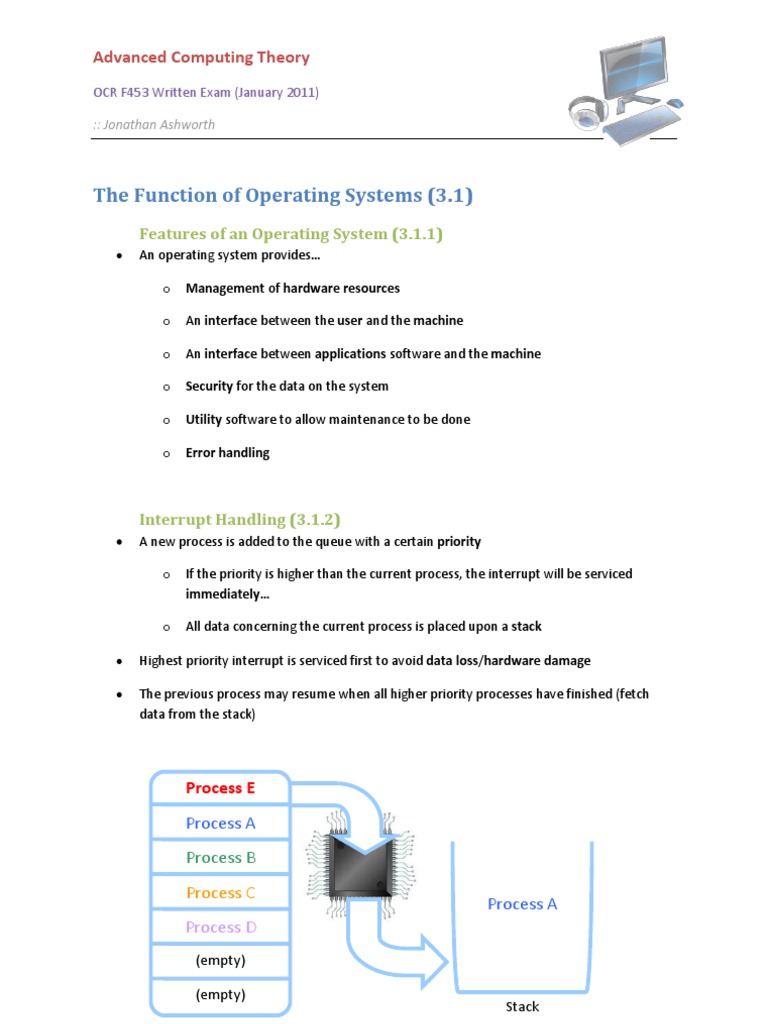 F453 Revision Booklet | PDF | Databases | Scheduling (Computing)