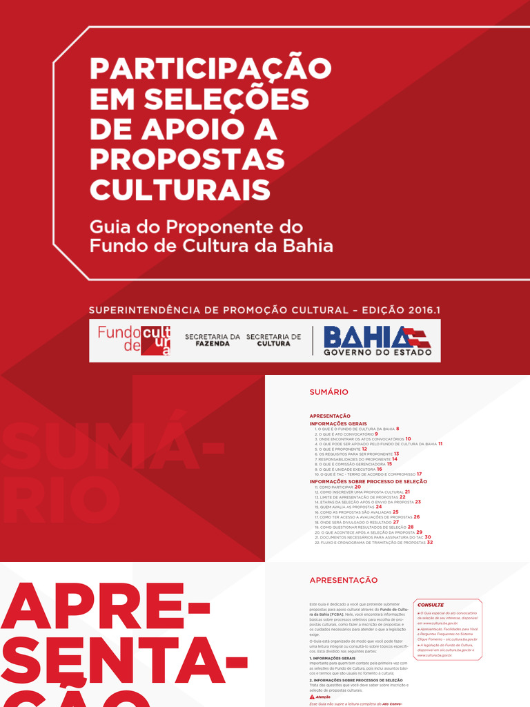 Guia Proponente FCBA | PDF | Estado | Internet