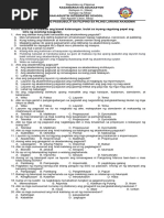 Midterm Exam Sa Filipino 12 (Pagsulat Sa Filipino Sa Piling Larang - Akademik) | PDF