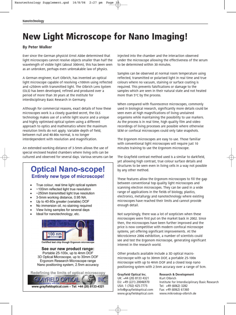 DR Royal R Rife - New Light Microscope For Nano Imaging! | PDF ...