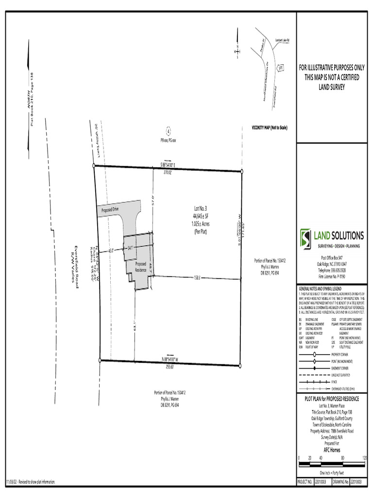 Plot Plan 11-04-22 | PDF