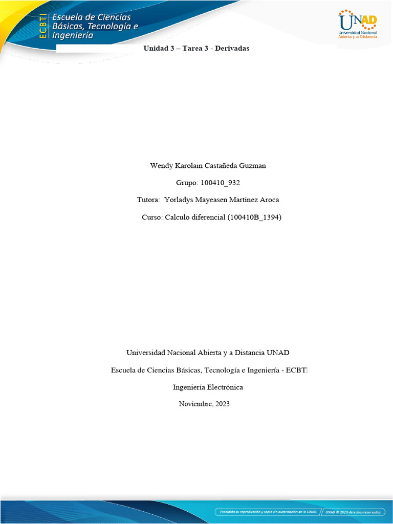 932 Wendykarolain Castañeda Guzman | PDF | Derivado | Sustracción