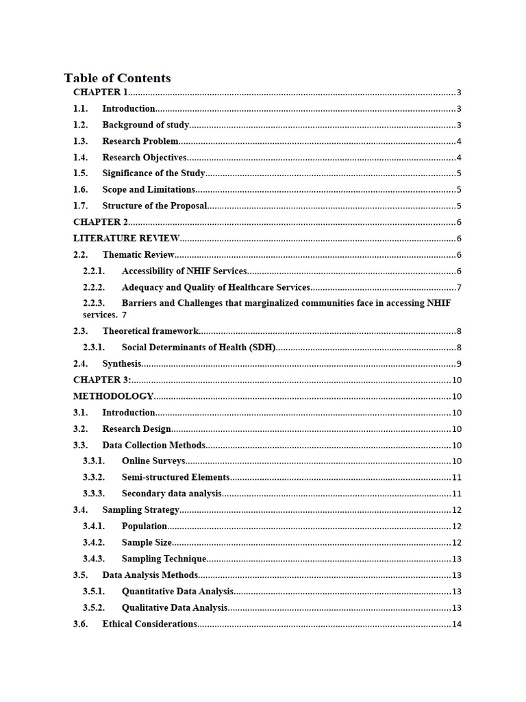 NHIF Impact on Marginalized Kenyans | PDF | Methodology | Health Care