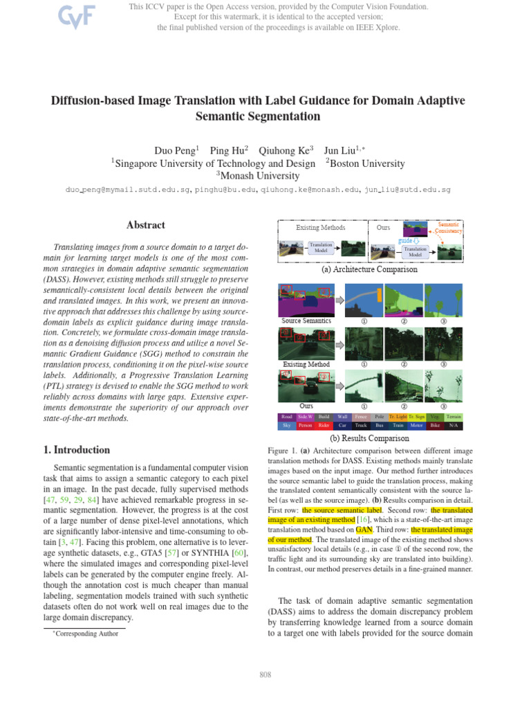Diffusion Image Translation for DASS | PDF | Image Segmentation | Artificial Intelligence