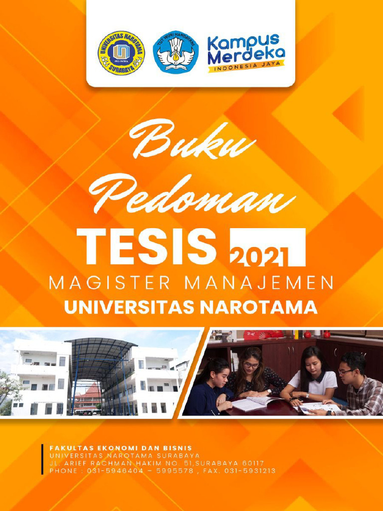 Cover Pedoman Tesis | PDF