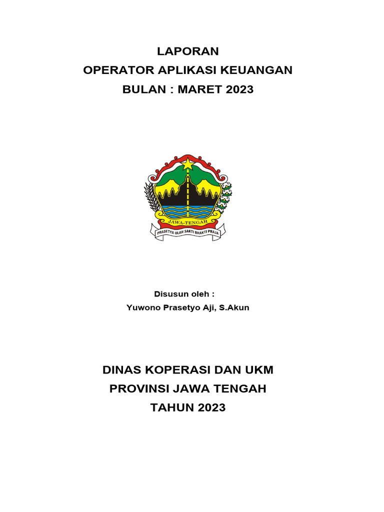 Laporan Bulanan Aji Bulan Maret 2023 | PDF